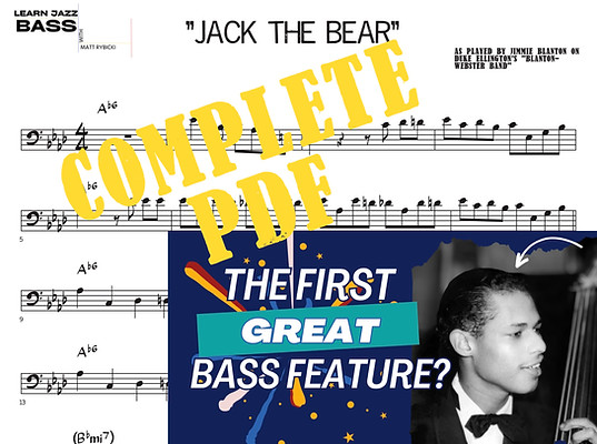 Learn Jazz Bass PDFs | Matthew Rybicki